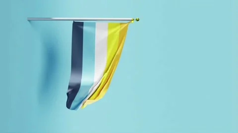 Vertical video of AroAce pride flag agai... | Stock Video | Pond5