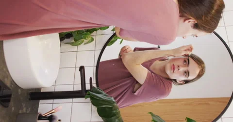 Vertical video of caucasian non-binary t... | Stock Video | Pond5