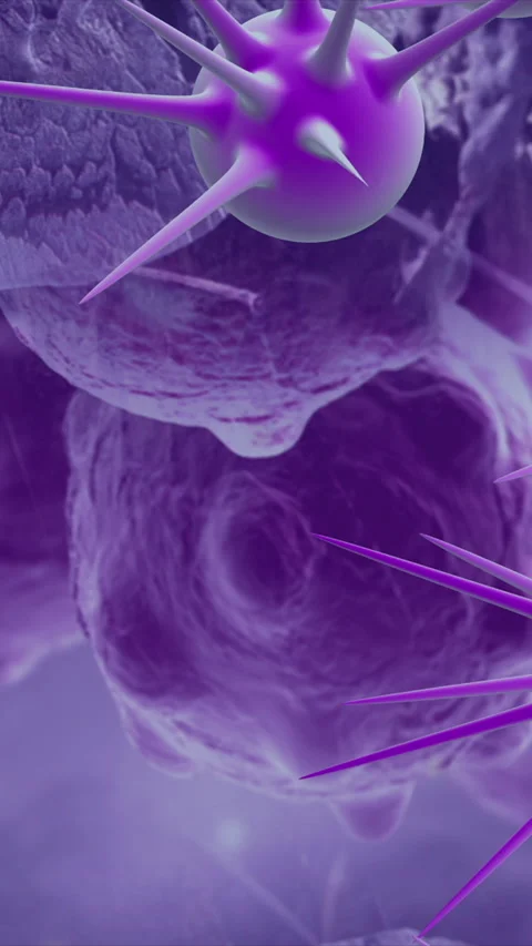 vertical video - Concept of Cancer Cell ... | Stock Video | Pond5