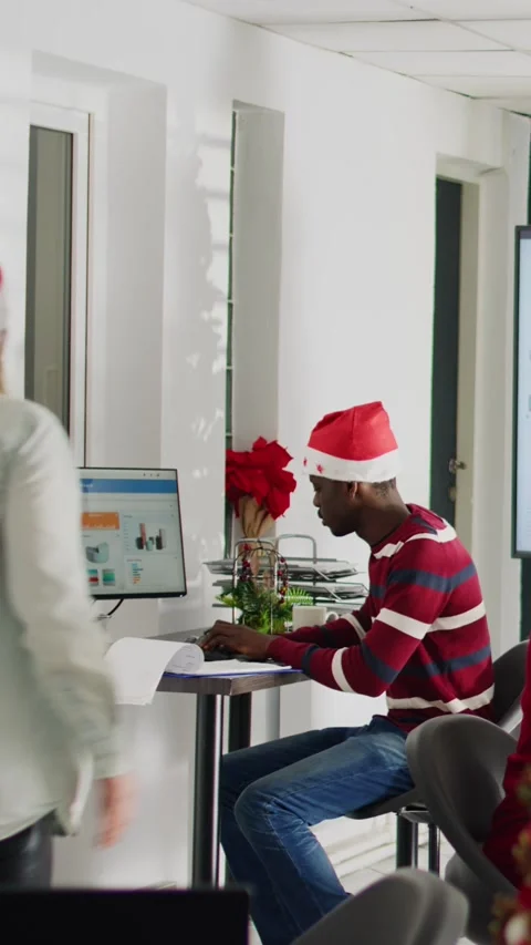 Employee Xmas Stock Videos – Royalty-Free HD & 4K Videos