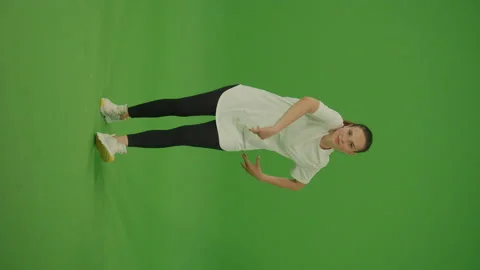 Vertical Video. Female Dancer Performing... | Stock Video | Pond5