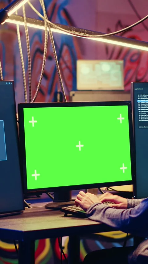 Hacker Green Screen Stock Footage ~ Royalty Free Stock Videos | Pond5