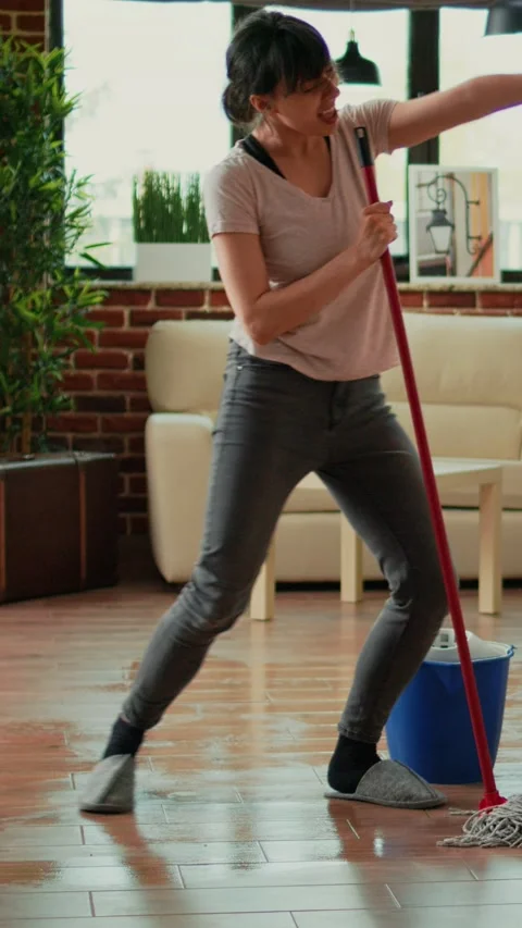 Person Mopping Stock Footage ~ Royalty Free Stock Videos | Pond5