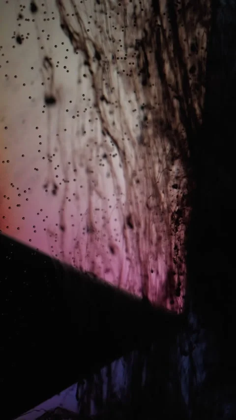 vertical video ink drop paint water blac... | Stock Video | Pond5