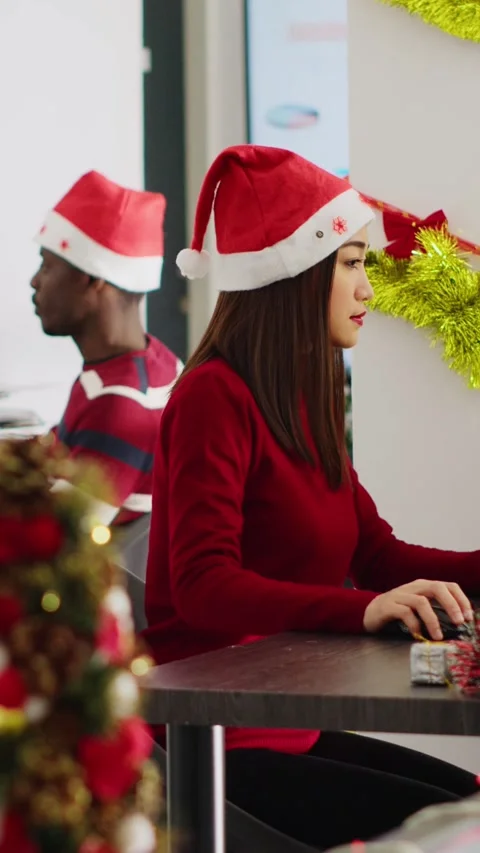 Employee Xmas Stock Videos – Royalty-Free HD & 4K Videos
