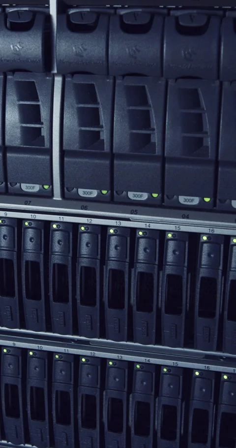 Vertical video of a large computer serve... | Stock Video | Pond5