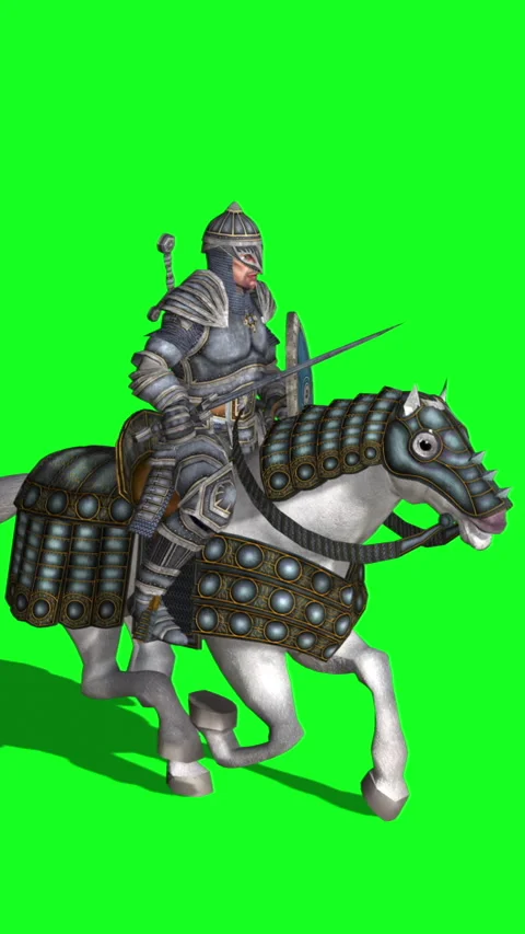 Medieval Knight Green Screen Stock Video Footage | Royalty Free ...