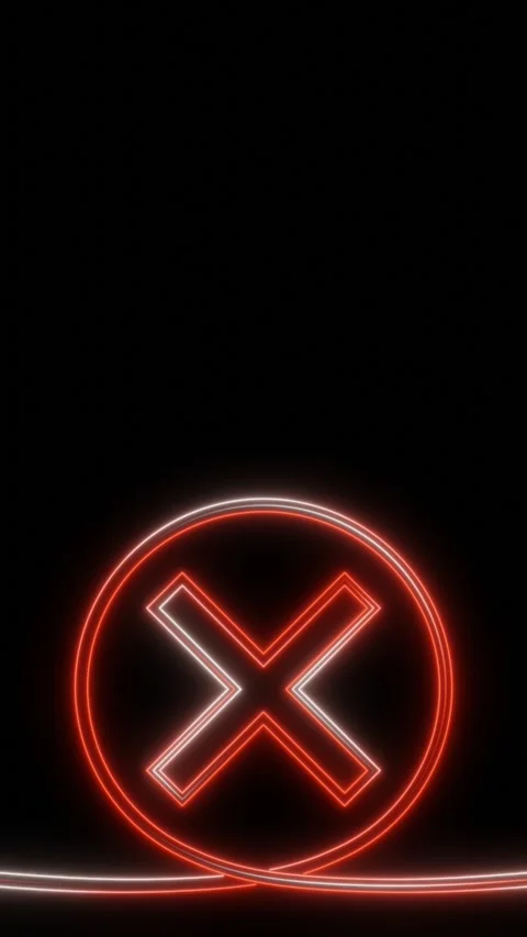 Vertical video neon cross symbol loop an... | Stock Video | Pond5