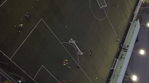 Vertical video of people playing footbal... | Stock Video | Pond5