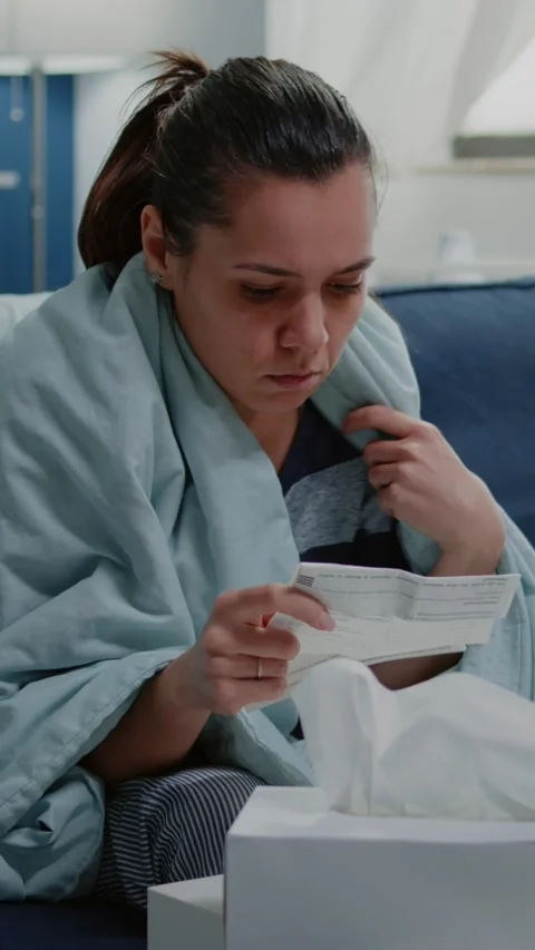 Vertical video: Person with disease infe... | Stock Video | Pond5