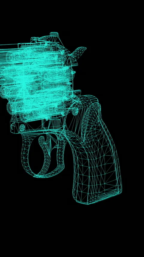 Revolver Outline Stock Footage ~ Royalty Free Stock Videos | Pond5