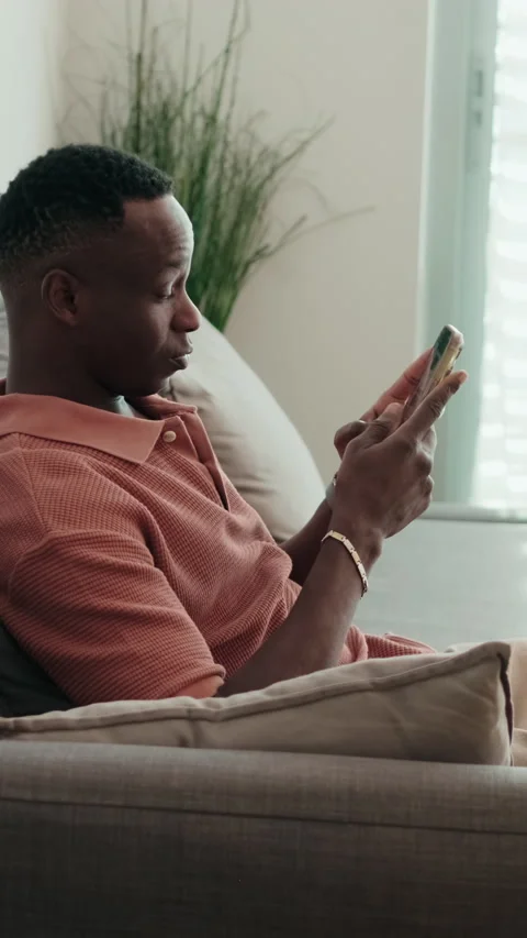 Vertical video, Side view of the Man Rel... | Stock Video | Pond5