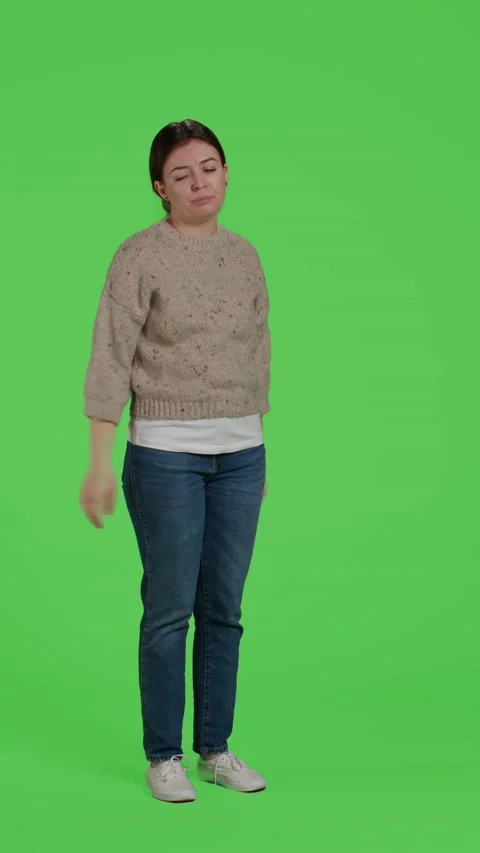 Vertical video: Side view of woman actin... | Stock Video | Pond5