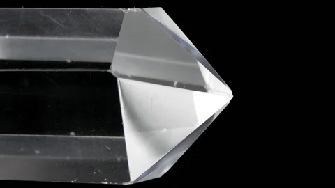 Vertical video. Single crystal quartz on... | Stock Video | Pond5