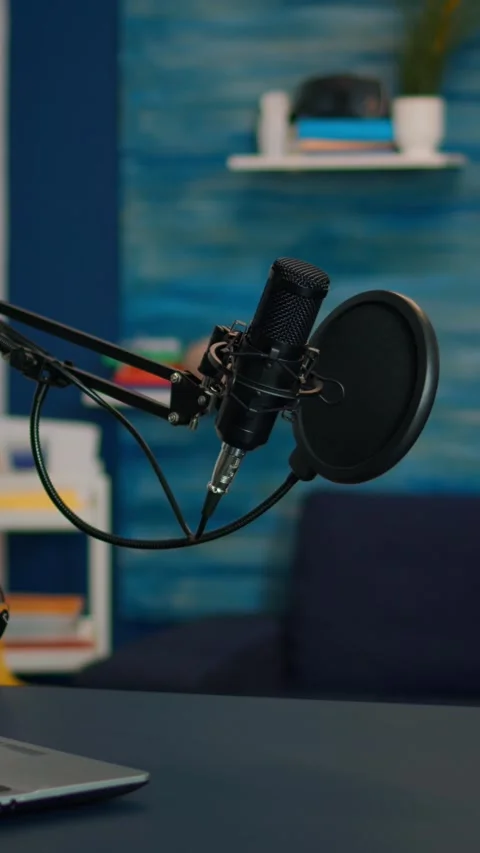 Vertical video: Station for recording an... | Stock Video | Pond5