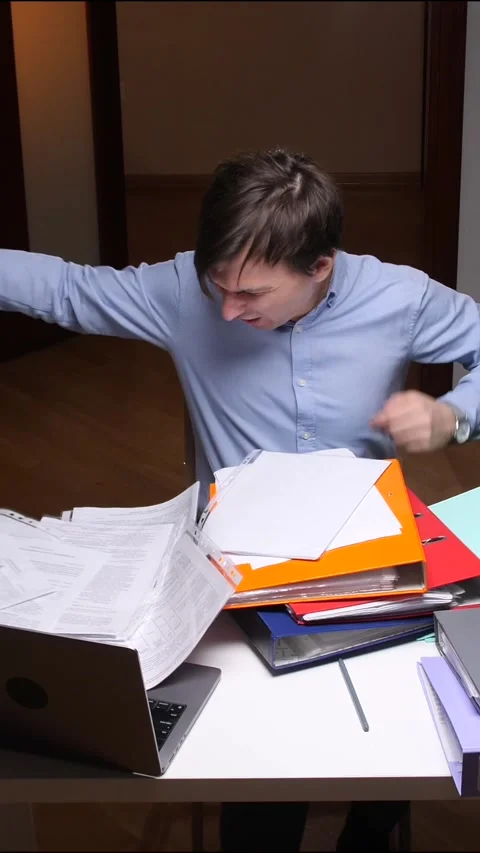 Office Chaos Video Stock Videos – Royalty-Free HD & 4K Videos