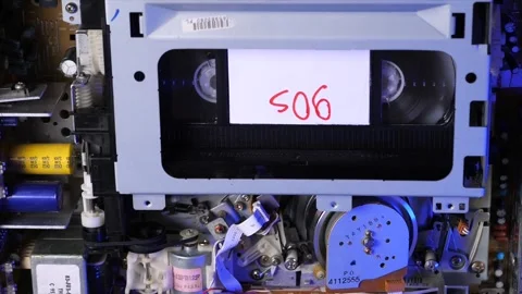 vertical video vintage old vhs cassette ... | Stock Video | Pond5