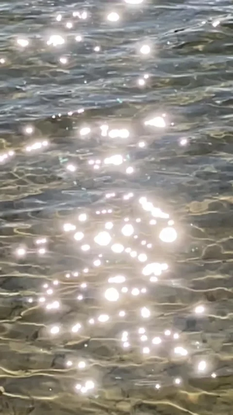 vertical video water shimmer highlights ... | Stock Video | Pond5