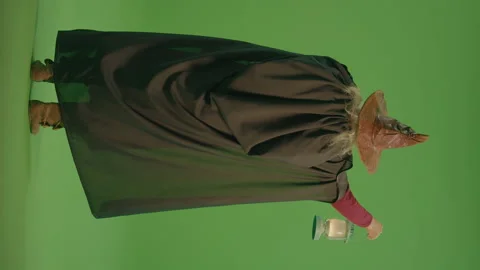 Vertical View. Green Screen. Back View o... | Stock Video | Pond5