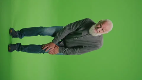 Vertical View.Green Screen. Portrait of ... | Stock Video | Pond5