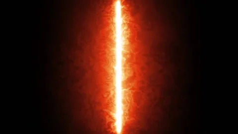 Vertically smoking orange laser beam HD | Stock Video | Pond5