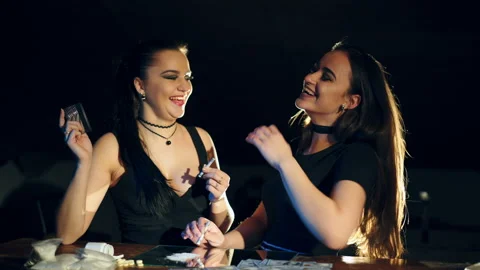 Girl Snorting Cocaine Stock Video Footage | Royalty Free Girl Snorting ...