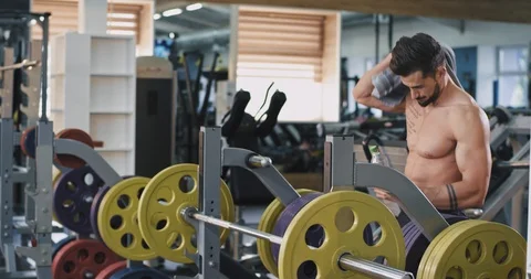 Muscle Guy Onphone Stock Footage ~ Royalty Free Stock Videos | Pond5