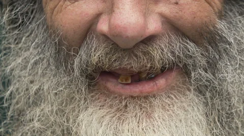 Homeless Person Smiling Stock Footage ~ Royalty Free Stock Videos | Pond5