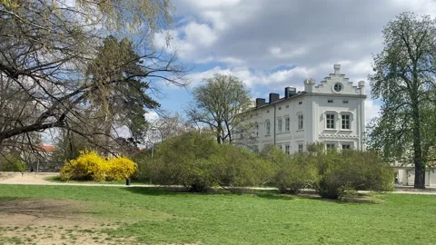 Very popular Kampa Park and Kampa Museum... | Stock Video | Pond5