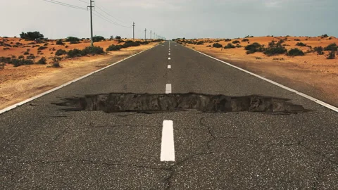 Very realistic Ground DESTRUCTION and st... | Stock Video | Pond5