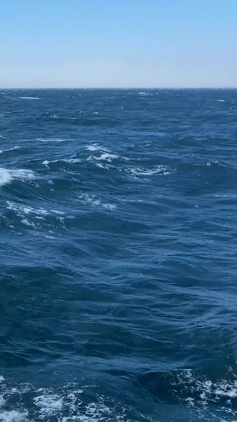 Very rough and high seas in the North At... | Stock Video | Pond5