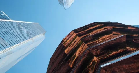 The Vessel in Hudson Yards low angle foo... | Stock Video | Pond5