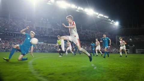 VFX Cinematic Soccer Match | Stock Video | Pond5