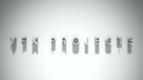 vfx projects 3D title animation white te... | Stock Video | Pond5