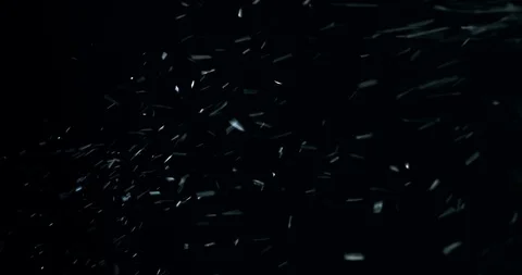 VFX Snowstorm on black screen | Stock Video | Pond5