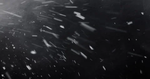 VFX Snowstorm on black screen | Stock Video | Pond5