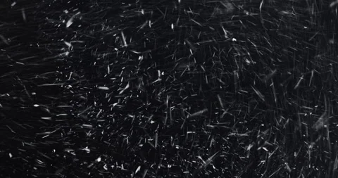 VFX Snowstorm on black screen | Stock Video | Pond5