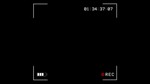 VHS camcorder viewfinder 4x3 black scree... | Stock Video | Pond5