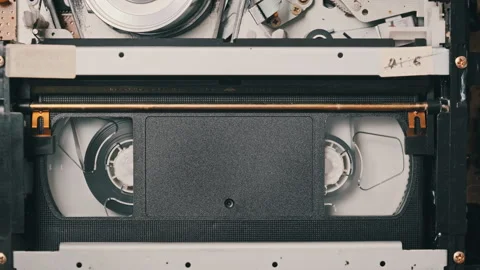 VHS Cassette is Played Inside a VCR Tape... | Stock Video | Pond5