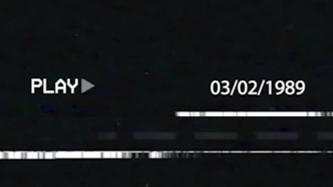 VHS Effect Overlay on a transparent back... | Stock Video | Pond5