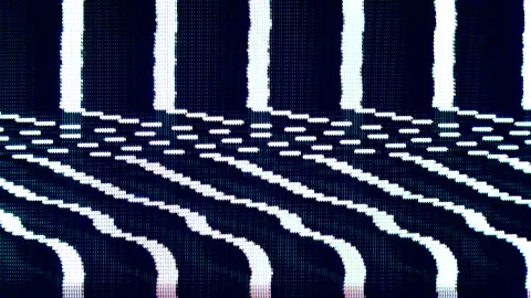 VHS effect of vertical lines being disto... | Stock Video | Pond5