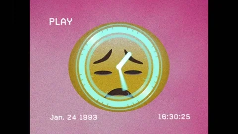 Clock Over Tv Stock Footage ~ Royalty Free Stock Videos | Pond5