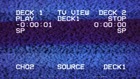 VHS Glitch Effect with play button - vid... | Stock Video | Pond5