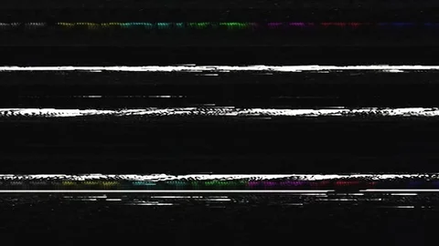 VHS glitch with tv static - vj loop, art... | Stock Video | Pond5
