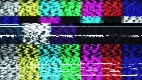 VHS glitch with tv static - vj loop, art... | Stock Video | Pond5