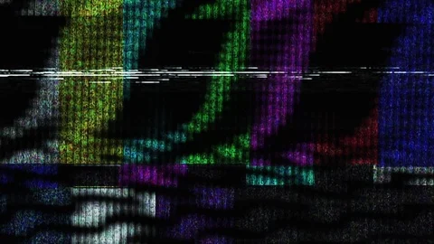 VHS glitch with tv static - vj loop, art... | Stock Video | Pond5