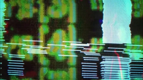 Vhs noise glitch. Tv no signal. Noise ov... | Stock Video | Pond5