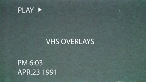 VHS overlay video looping background of ... | Stock Video | Pond5