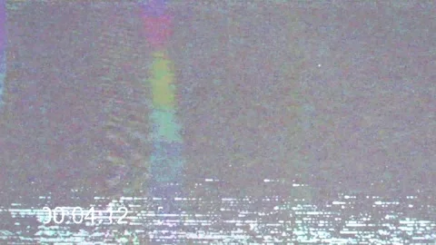 VHS overlay video looping background of ... | Stock Video | Pond5