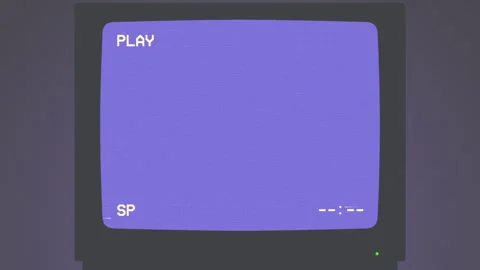 VHS Play Screen On Television Old TV scr... | Stock Video | Pond5